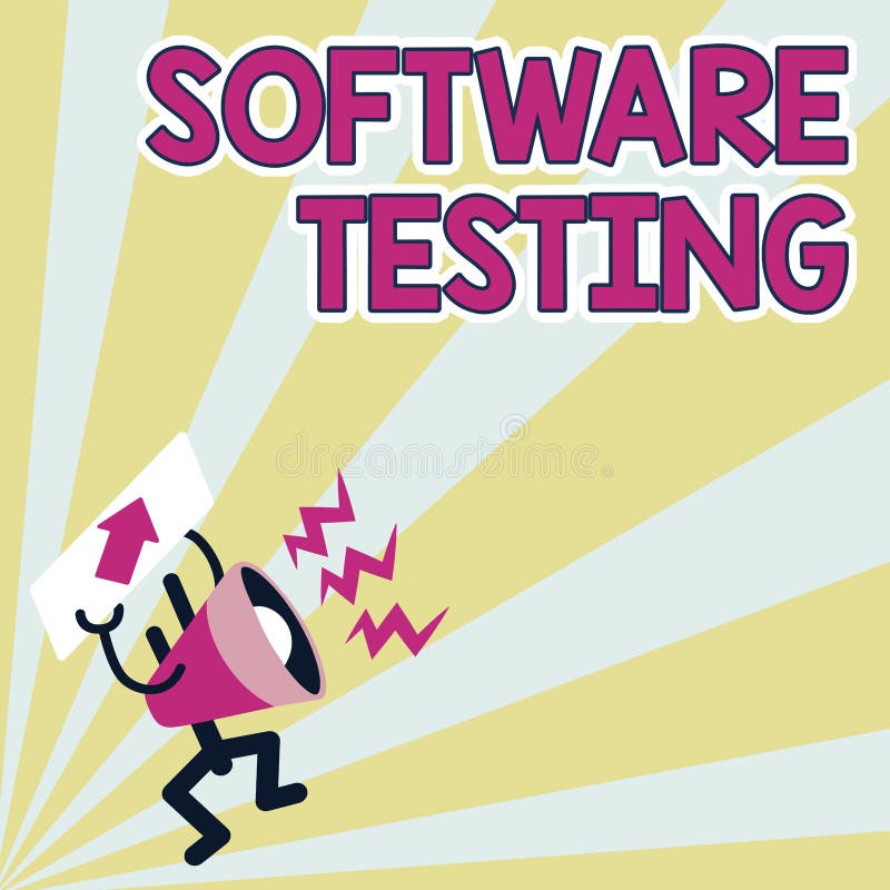 Text Caption Presenting Software Testing. Word Written on Investigation ...