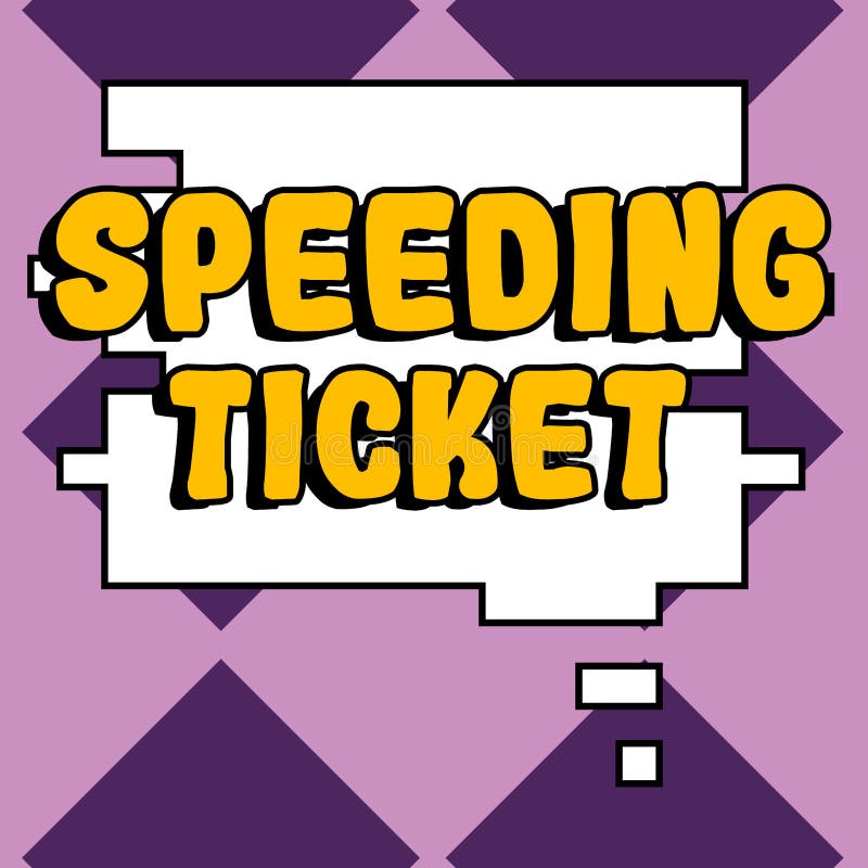 Text Caption Presenting Speeding Ticket. Word Written on Psychological ...