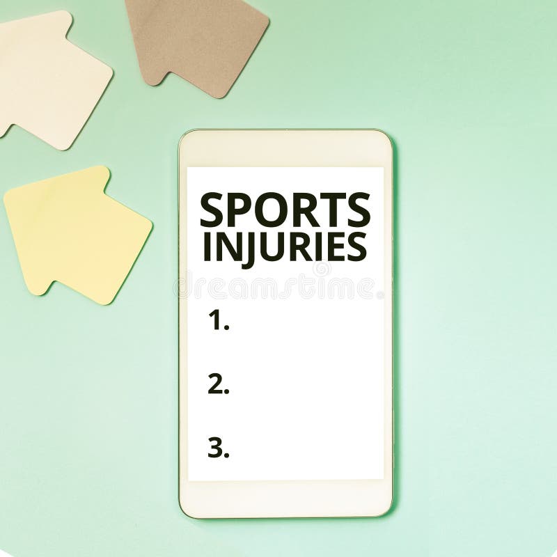 Sign Displaying Sports Injuries. Conceptual Photo Program that Helps ... Sign Displaying Sports Injuries. Conceptual Photo Program that Helps ...