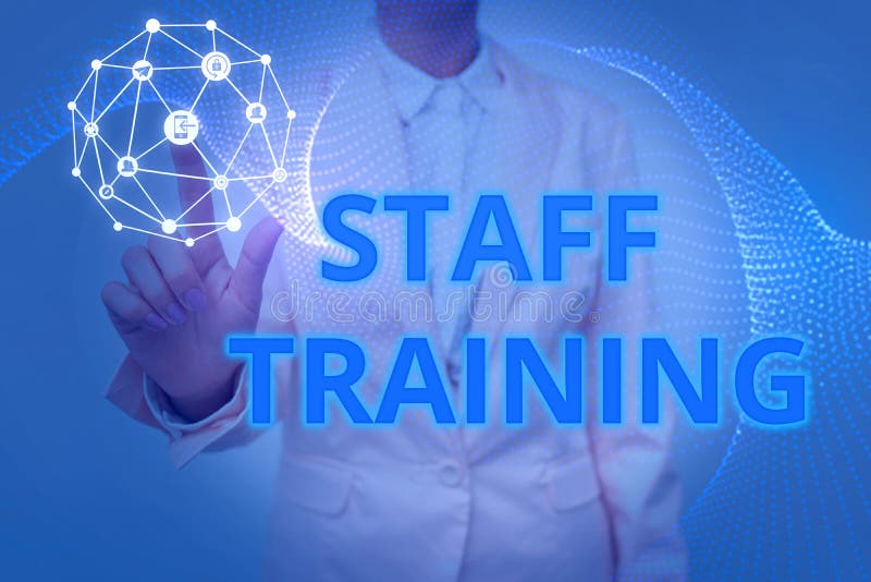 Text Caption Presenting Staff Training. Business Approach a Program ...