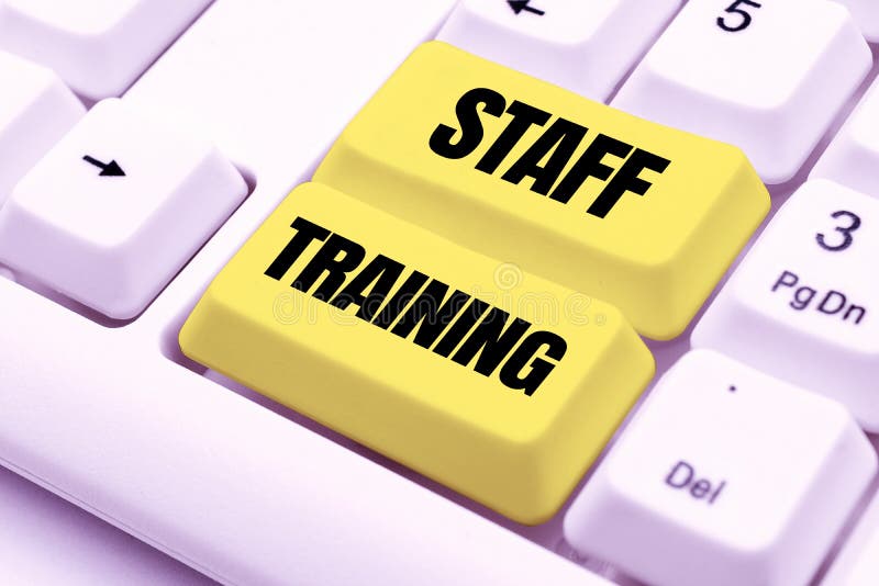 Text Caption Presenting Staff Training. Word for an Act of Pointing a ...