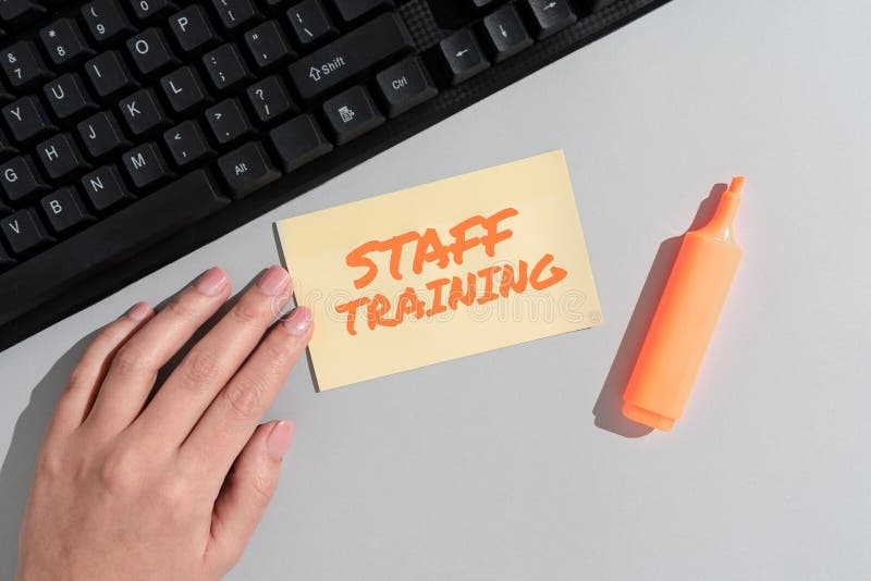 Text Caption Presenting Staff TrainingA Program that Helps Employees To ... Text Caption Presenting Staff TrainingA Program that Helps Employees To ...