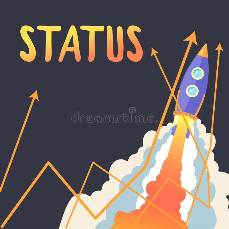 Text Caption Presenting Status. Word Written on Situation at a ...