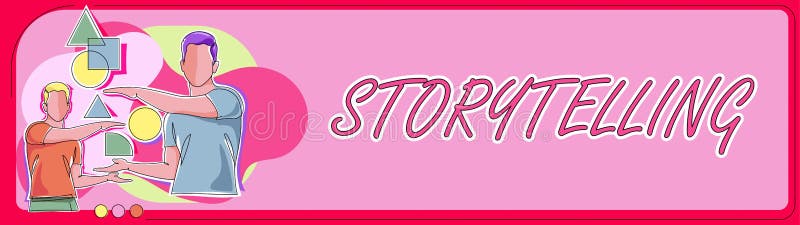 Text Caption Presenting Storytelling. Concept Meaning Social and ...