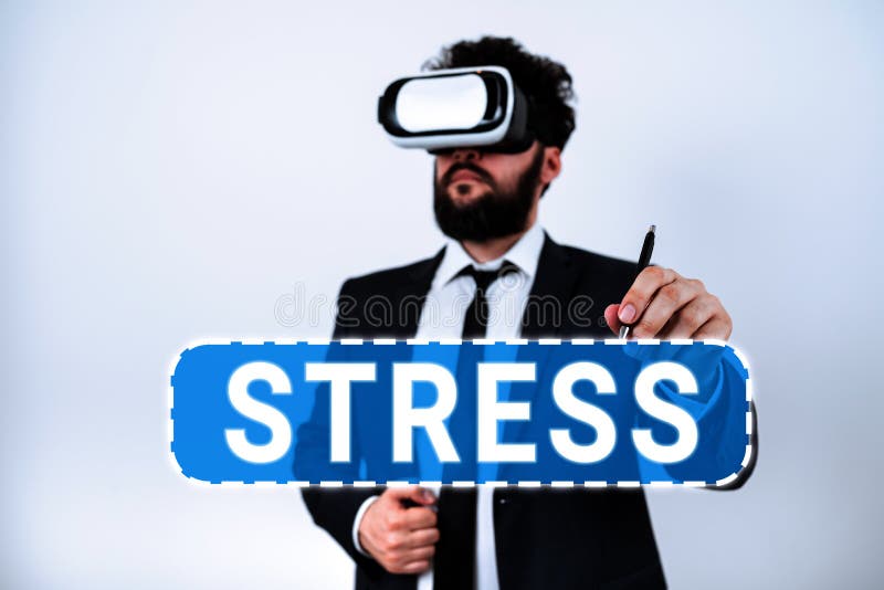 Text Caption Presenting Stress. Internet Concept a Physical Chemical or ...