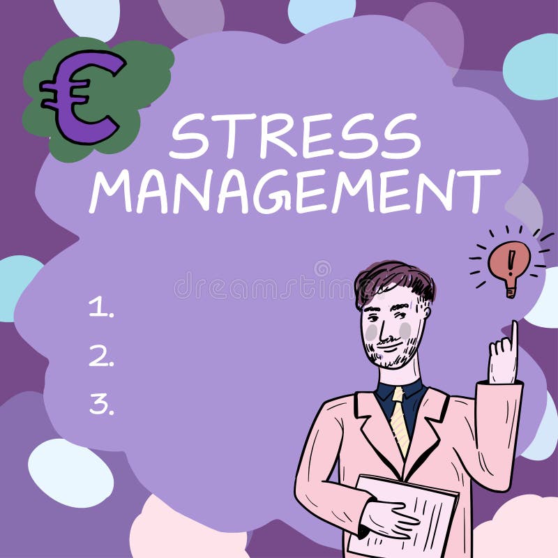 Text Caption Presenting Stress Management. Business Approach Learning ...
