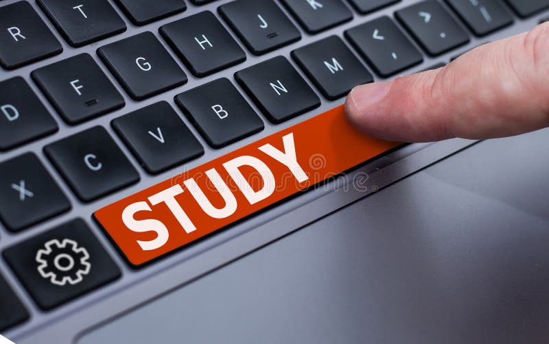 Text Caption Presenting Study. Business Showcase Devotion of Time and ...