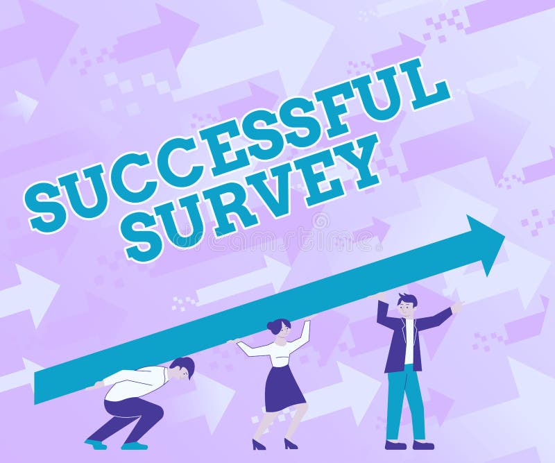 Text Caption Presenting Successful Survey. Word Written on Generate ...