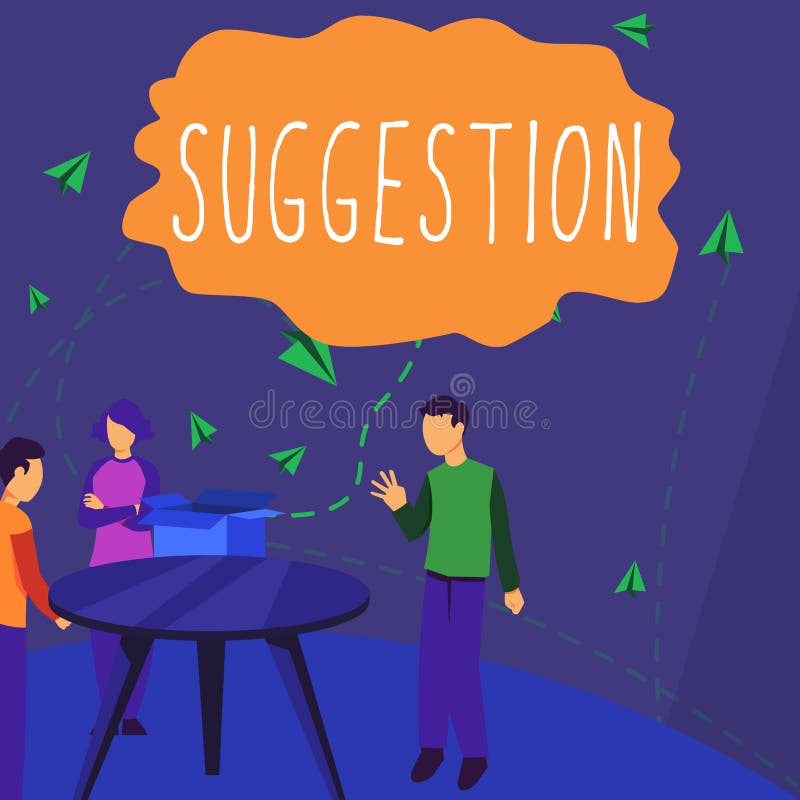 Text Caption Presenting Suggestion. Internet Concept the Process of One ...