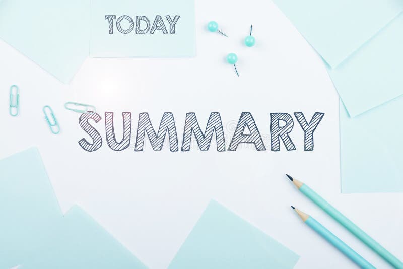 Text Caption Presenting Summary. Business Concept Brief Statement ...