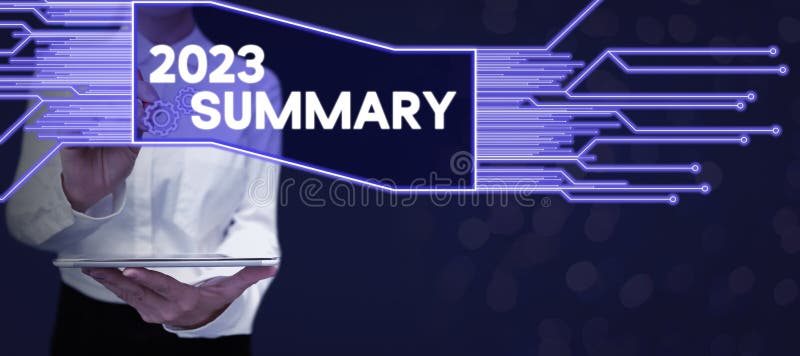 Text Caption Presenting 2023 Summary. Word Written on Summarizing Past ...