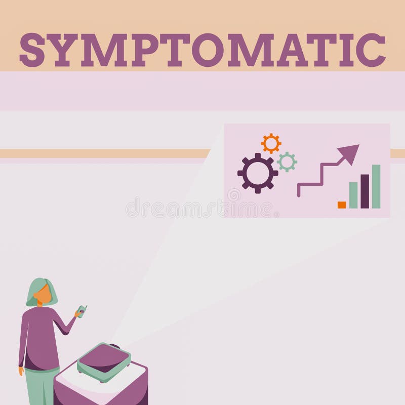 Text Caption Presenting Symptomatic. Conceptual Photo Serving As ...