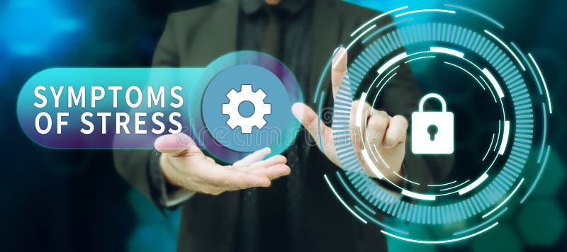 Text Caption Presenting Symptoms of Stress. Internet Concept Serving As ...