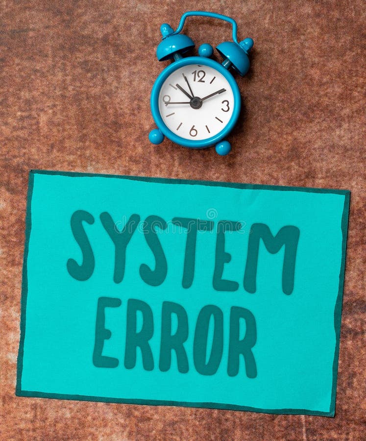 Conceptual Display System Error. Word for Technological Failure ... Conceptual Display System Error. Word for Technological Failure ...