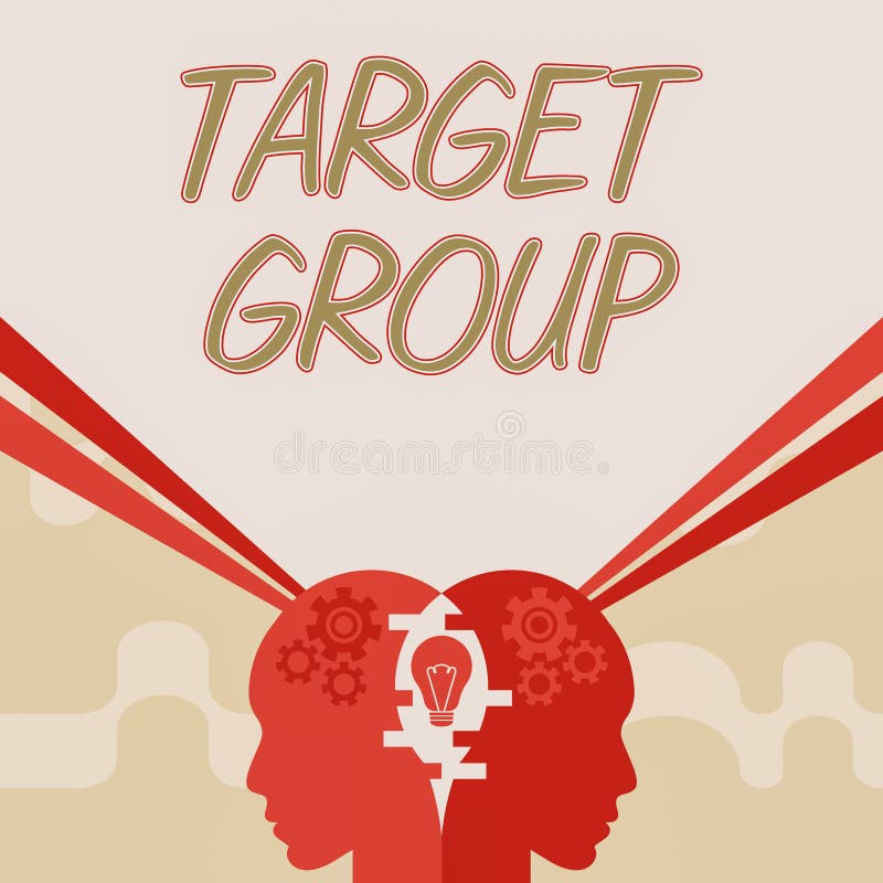Text Caption Presenting Target Group. Internet Concept Particular ...