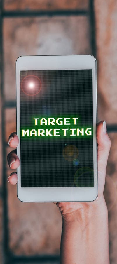 Conceptual Caption Target Marketing. Business Concept Market ...