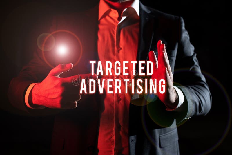 Text Caption Presenting Targeted Advertising. Business Showcase Online ...