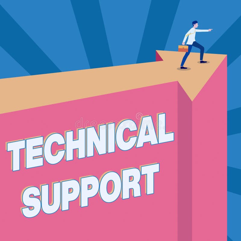 Text Caption Presenting Technical Support. Concept Meaning Service ...