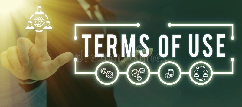 Handwriting Text Terms of Use. Conceptual Photo Established Conditions ...