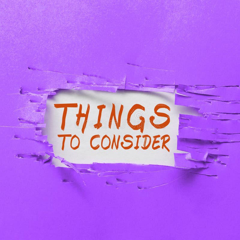 Conceptual Caption Things To Consider. Word for List To Check or Do it ...