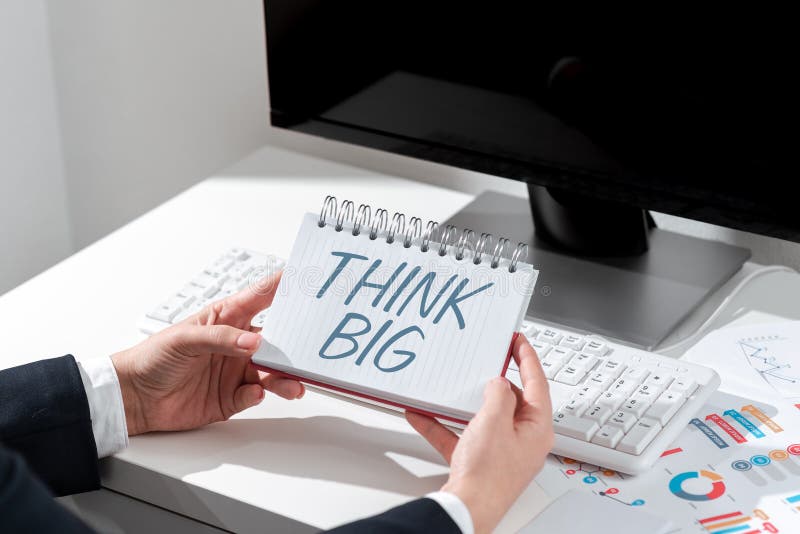 Text Caption Presenting Think Big. Internet Concept To Plan for ... Text Caption Presenting Think Big. Internet Concept To Plan for ...