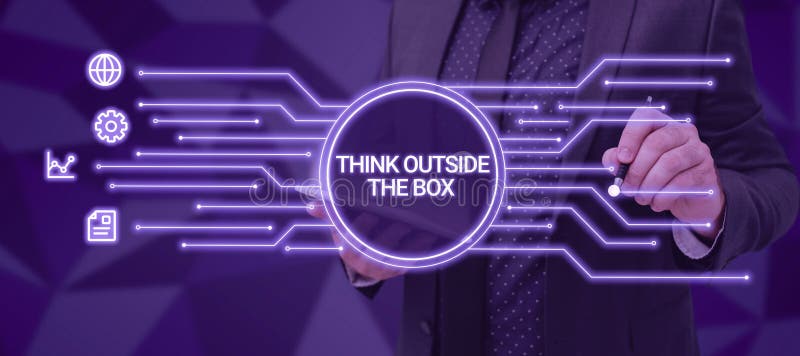 Conceptual Caption Think Outside the BoxBe Unique Different Ideas Bring ...