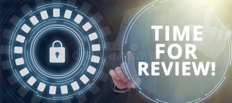 Handwriting Text Time for Review. Conceptual Photo a Formal Assessment ...