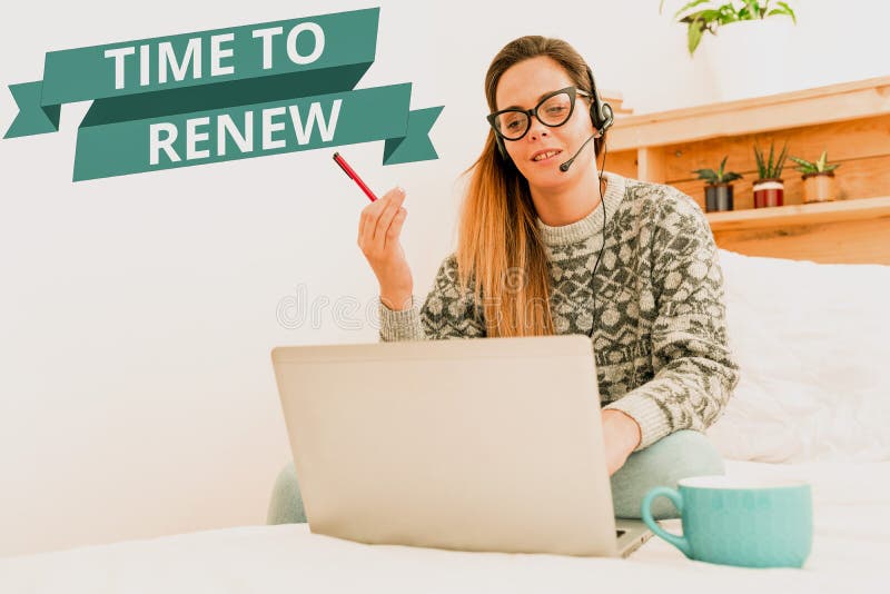 Text Caption Presenting Time To Renew. Word Written on Extending the ... Text Caption Presenting Time To Renew. Word Written on Extending the ...