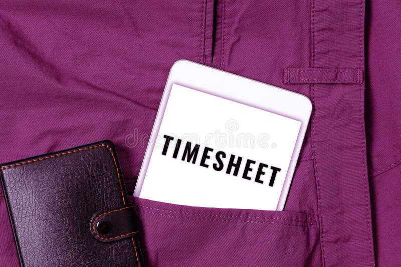 Conceptual Display Timesheet. Business Concept Graphical Representation ...