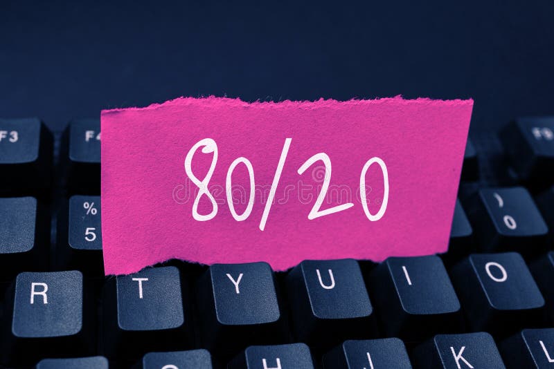 Text Caption Presenting 80 To 20 Percent. Pareto Principle of Factor ... Text Caption Presenting 80 To 20 Percent. Pareto Principle of Factor ...