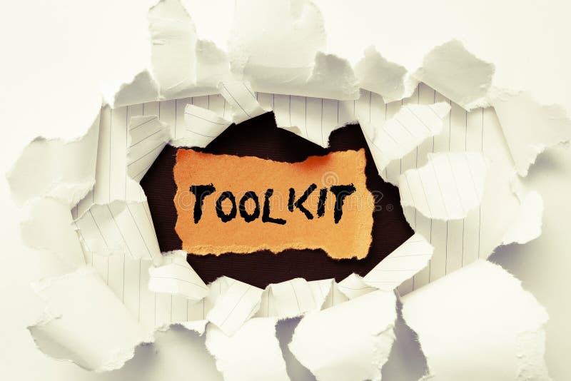 Sign Displaying Toolkit. Concept Meaning Set of Tools Kept in a Bag or ...