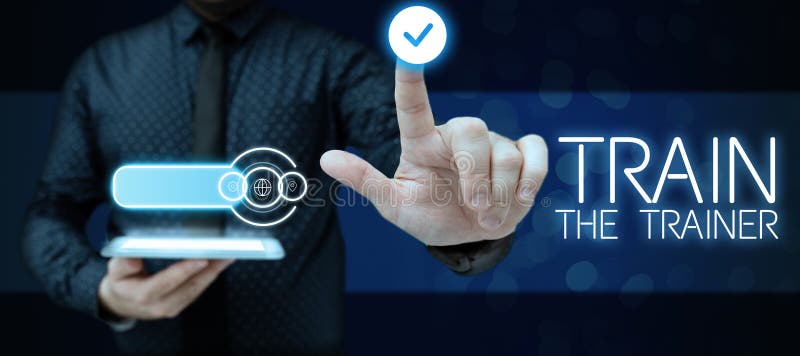 Text Caption Presenting Train the Trainer. Word for Identified To Teach ...