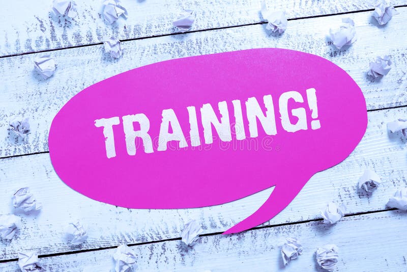 Sign Displaying Training. Business Overview an Activity Occurred when ...