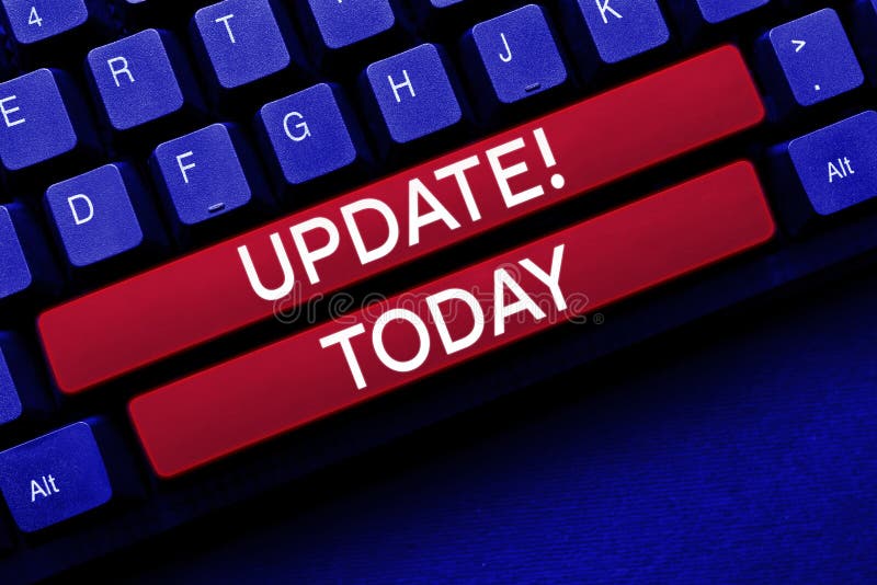 Text Caption Presenting Update. Concept Meaning Make Something More ...