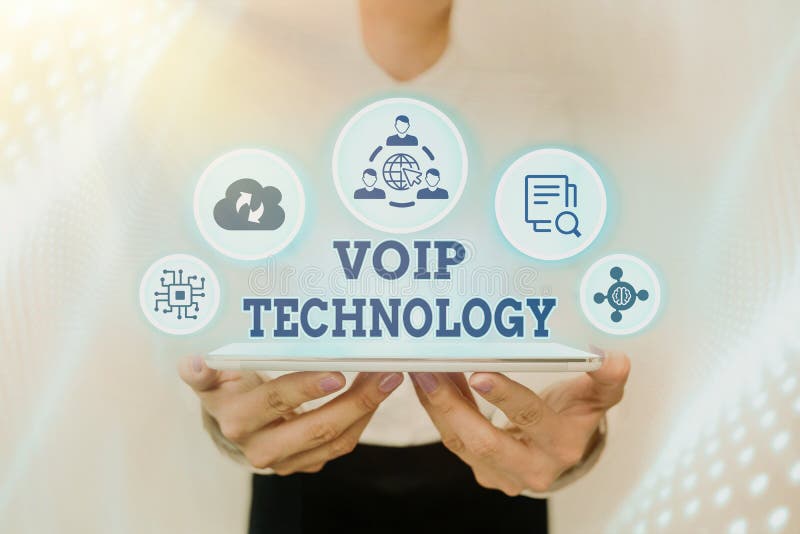 Writing Displaying Text Voip Technology. Business Overview Use Internet ...