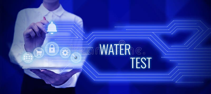 Text Caption Presenting Water Test. Conceptual Photo Sampling of ...