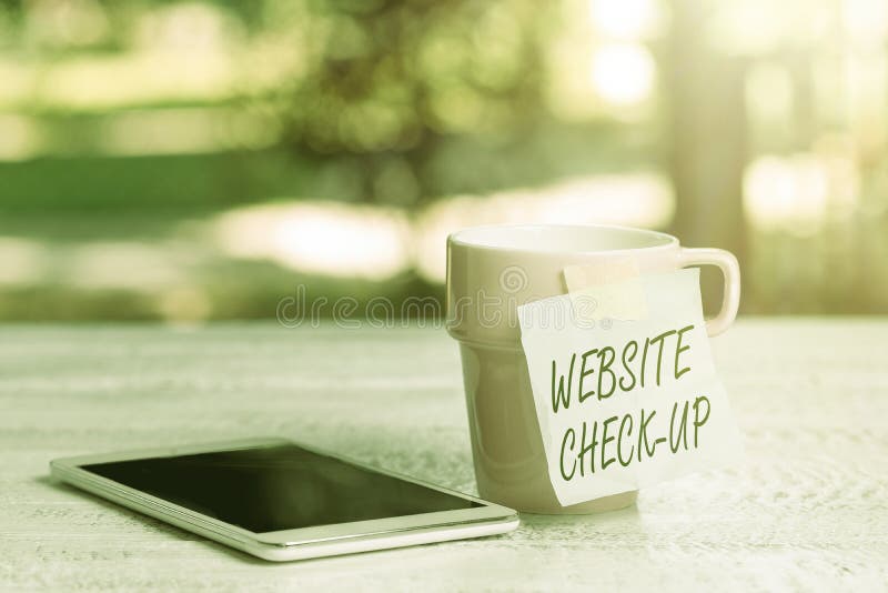 Text Showing Inspiration Website Check Up. Business Idea an Examination ...