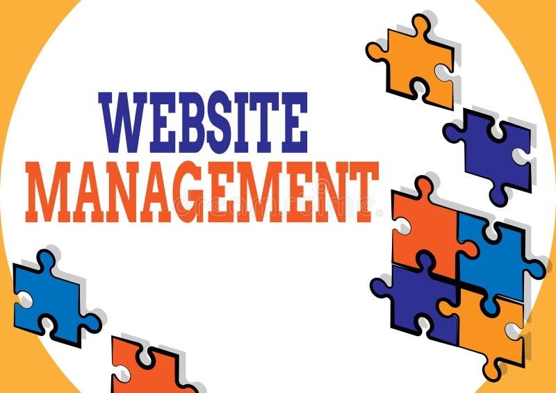 Text Caption Presenting Website Management. Business Concept Control of ...
