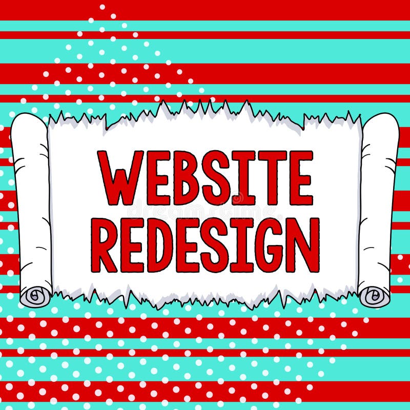 Text Caption Presenting Website Redesign. Business Idea Modernize ...