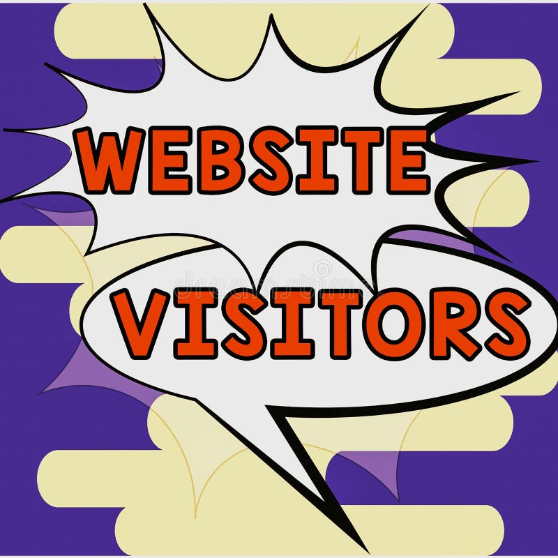 Text Caption Presenting Website Visitors. Business Showcase Reason Why ...