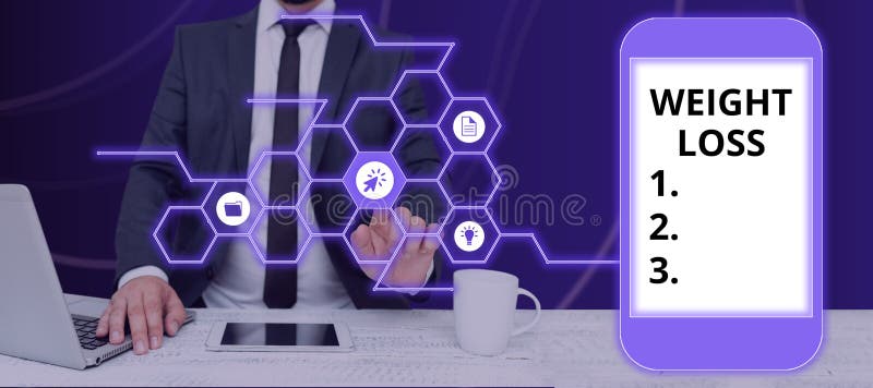 Text Caption Presenting Weight Loss. Business Showcase Decrease in Body ...