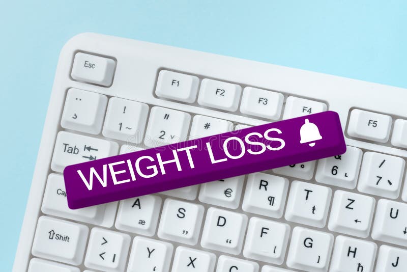 Text Sign Showing Weight Loss. Concept Meaning Decrease in Body Fluid ...