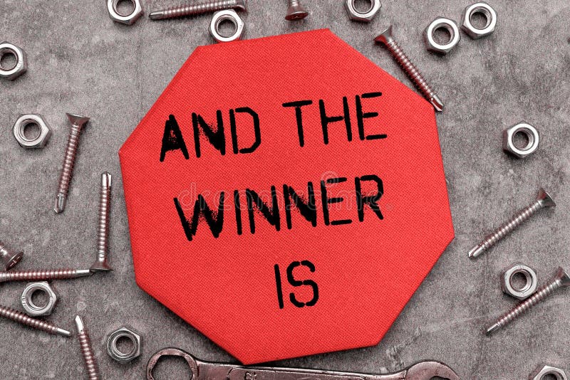 Inspiration Showing Sign and the Winner is. Business Concept Written ... Inspiration Showing Sign and the Winner is. Business Concept Written ...