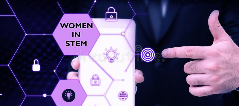 Text Caption Presenting Women in Stem. Business Approach Science ...
