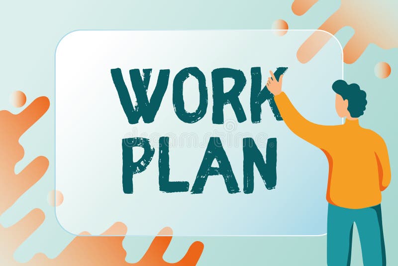 Text Caption Presenting Work Plan. Internet Concept Project To Be ...