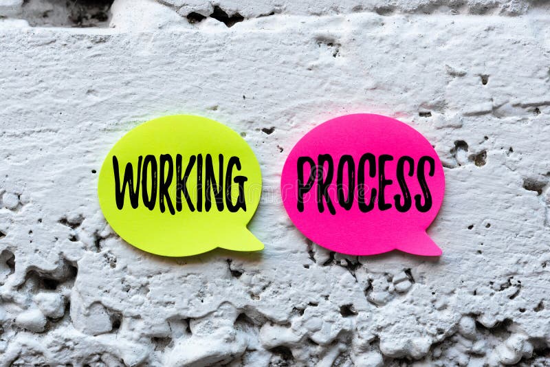 Text Caption Presenting Working Process. Business Showcase Company S is ...