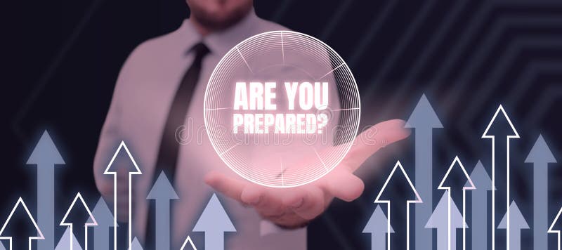 Text Caption Presenting are You Prepared. Business Showcase Asking If ... Text Caption Presenting are You Prepared. Business Showcase Asking If ...