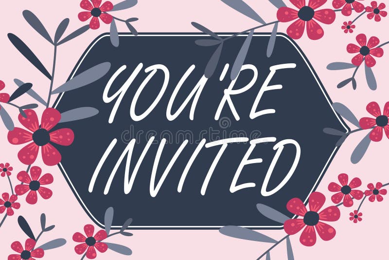 Text Caption Presenting You Re Invited. Business Concept Please Join Us ... Text Caption Presenting You Re Invited. Business Concept Please Join Us ...