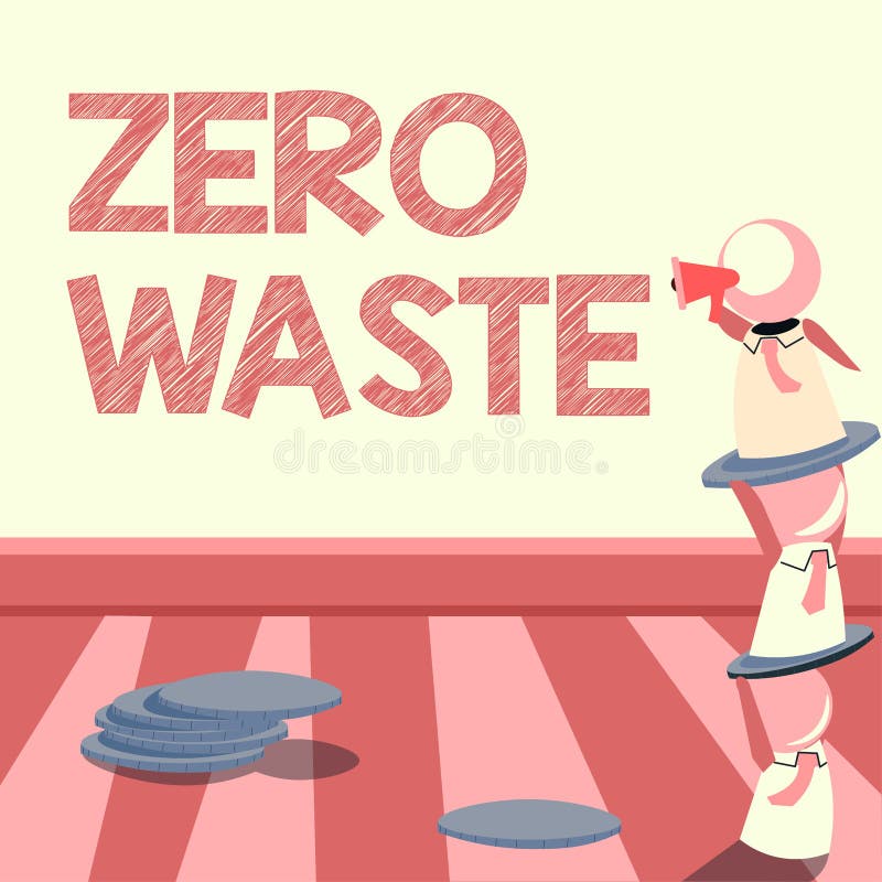 Text Caption Presenting Zero Waste. Concept Meaning Industrial ...