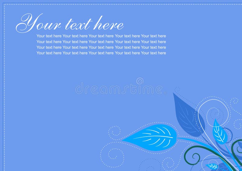 Text card stock vector. Illustration of pattern, blue - 13754526